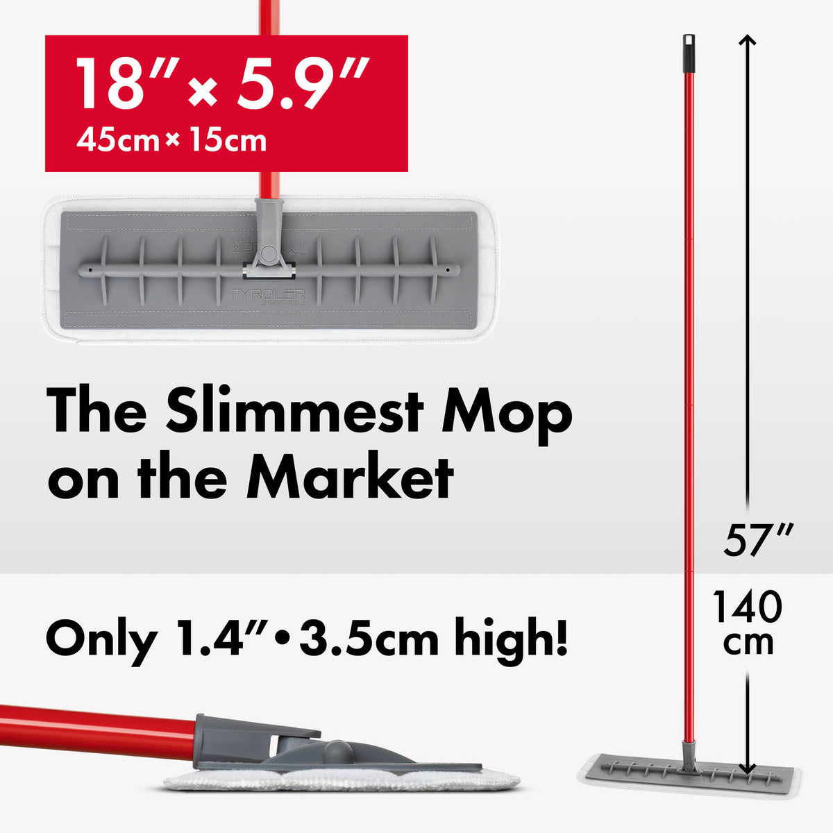Microfibre Silicone Mop