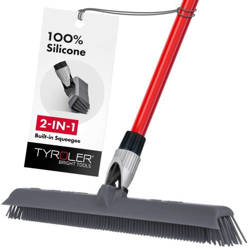 Silicone Broom 40cm with built-in Squeegee